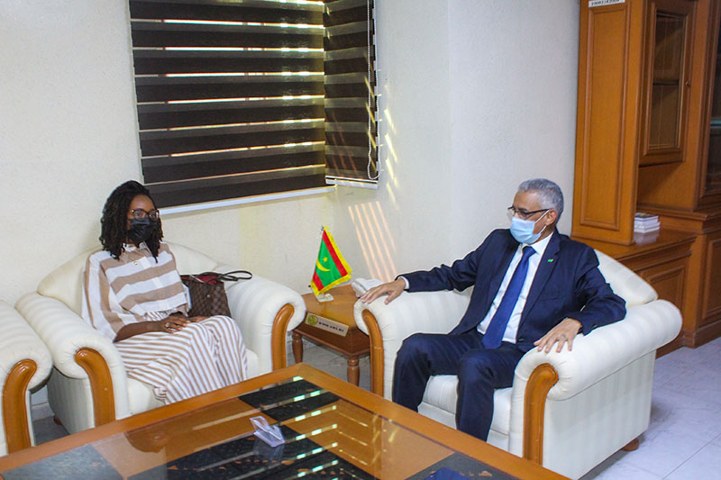 Le délégué Général de Taazour reçoit la représentante résidente du FMI ...