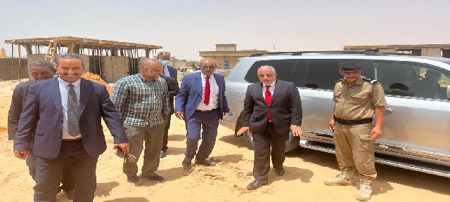 Le Délégué général de Taazour visite le chantier d’une école en ...